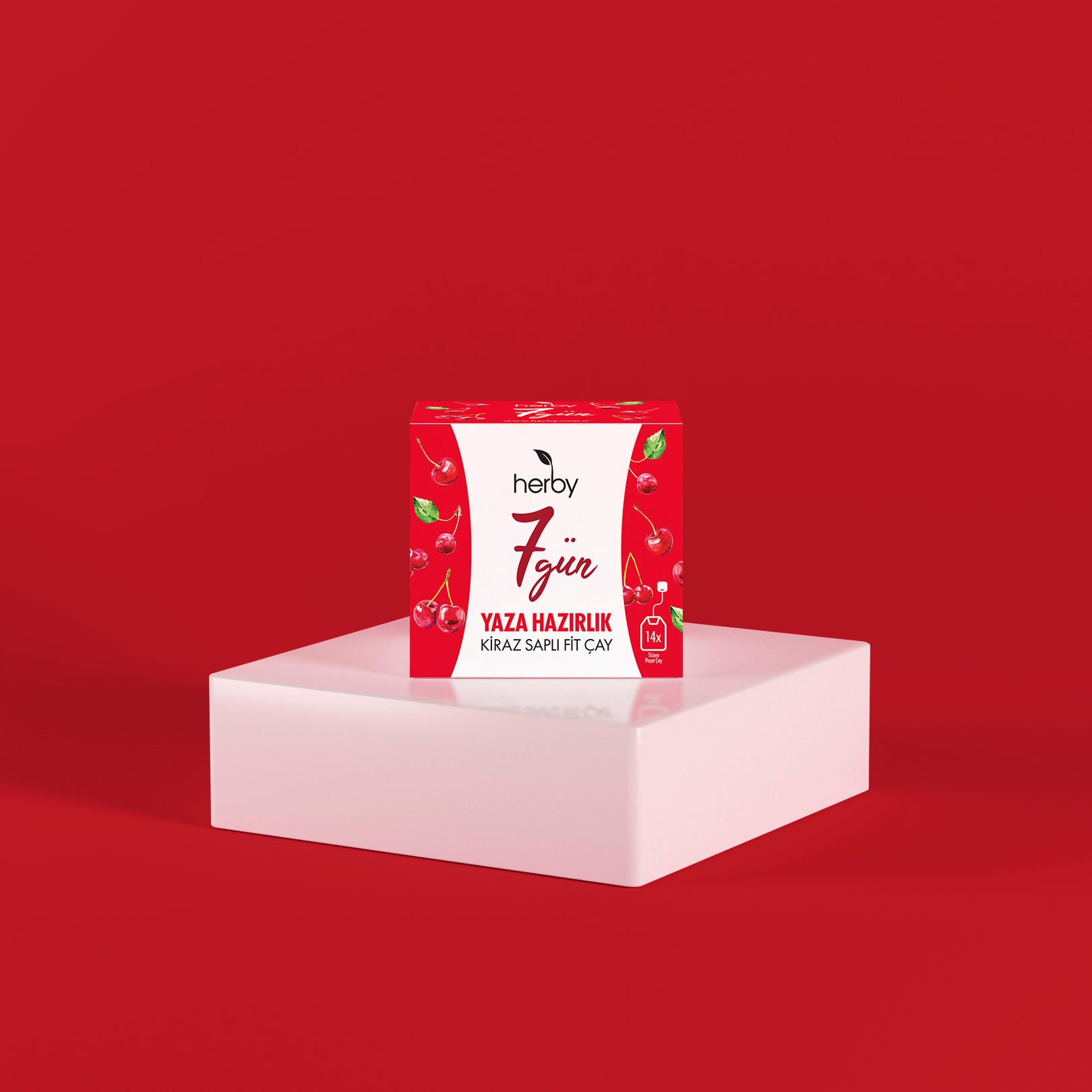 Herby 7 Gün Yaza Hazırlık - Kiraz Saplı Fit Çay